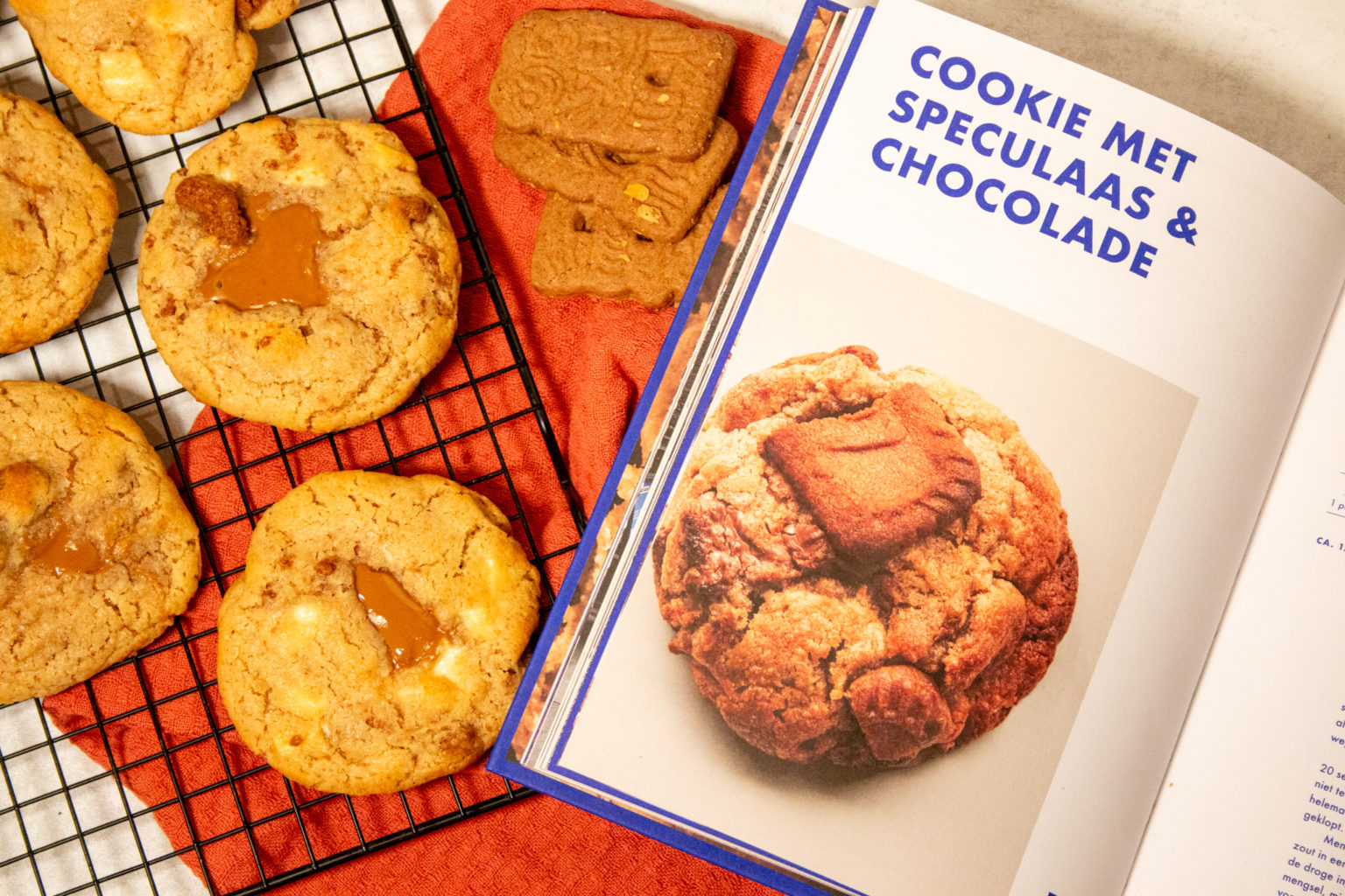 Cookie met Speculaas en Chocolade (recept uit Cookies & Cumbs) - Kidshoekje